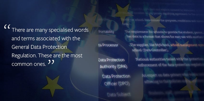 General Data Protection Regulation (GDPR) glossary for schools